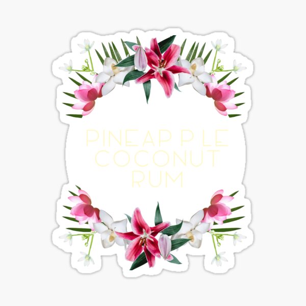 "Piña Colada" Sticker by CuisineContext | Redbubble