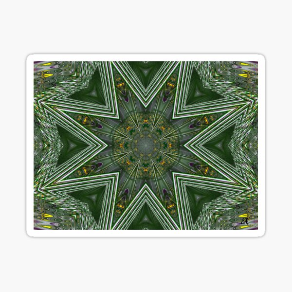 "Mandala in a Lake" Sticker for Sale by procyon98too | Redbubble
