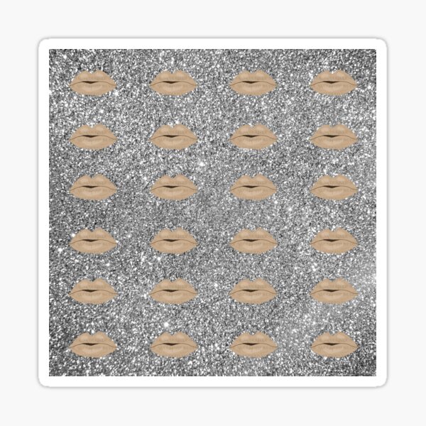 "Many glitter lips" Sticker by Nuderiver | Redbubble