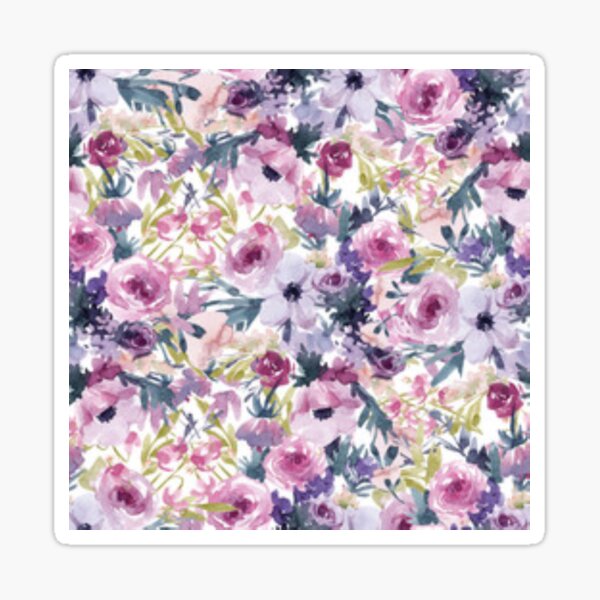 "Floral " Sticker for Sale by CraftyCreative2 | Redbubble