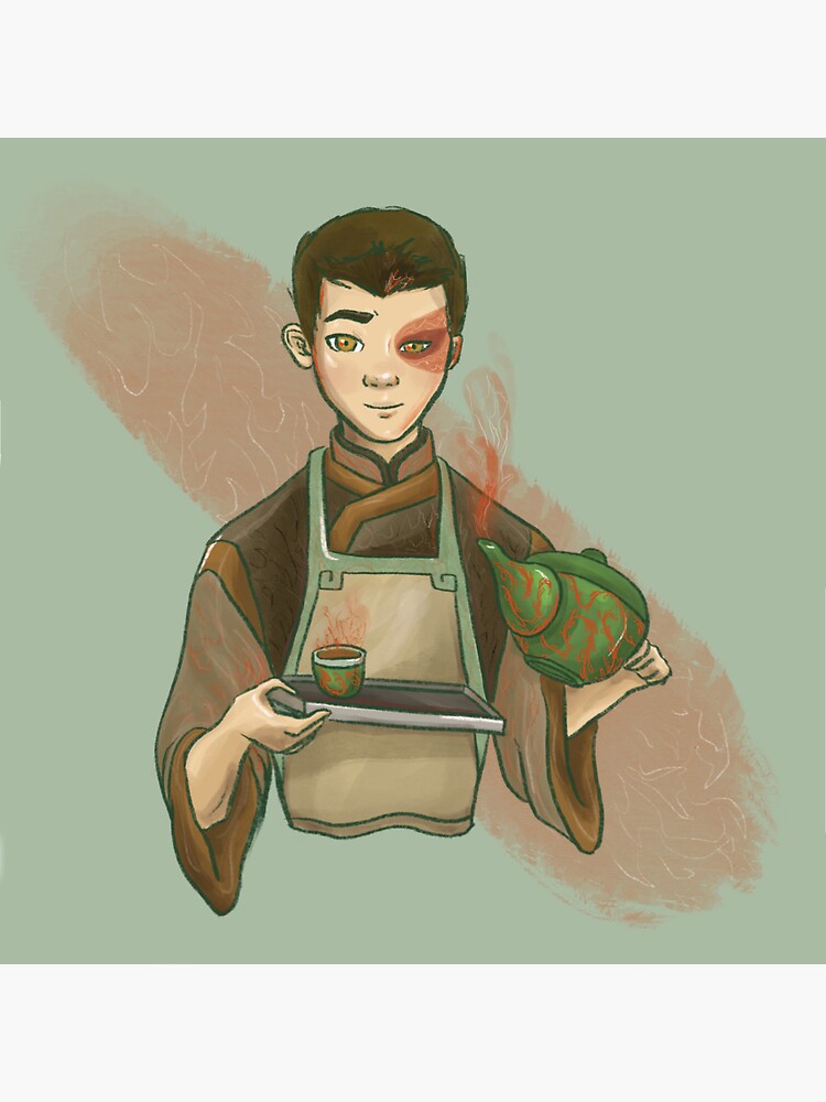 "Zuko's Hot Leaf Juice Tea" Sticker for Sale by katieroni | Redbubble