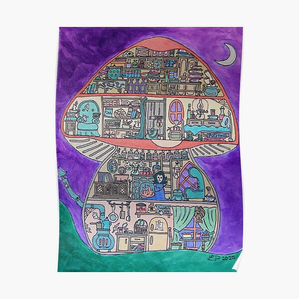 "Magical Toadstool" Poster by Logospilgrim | Redbubble