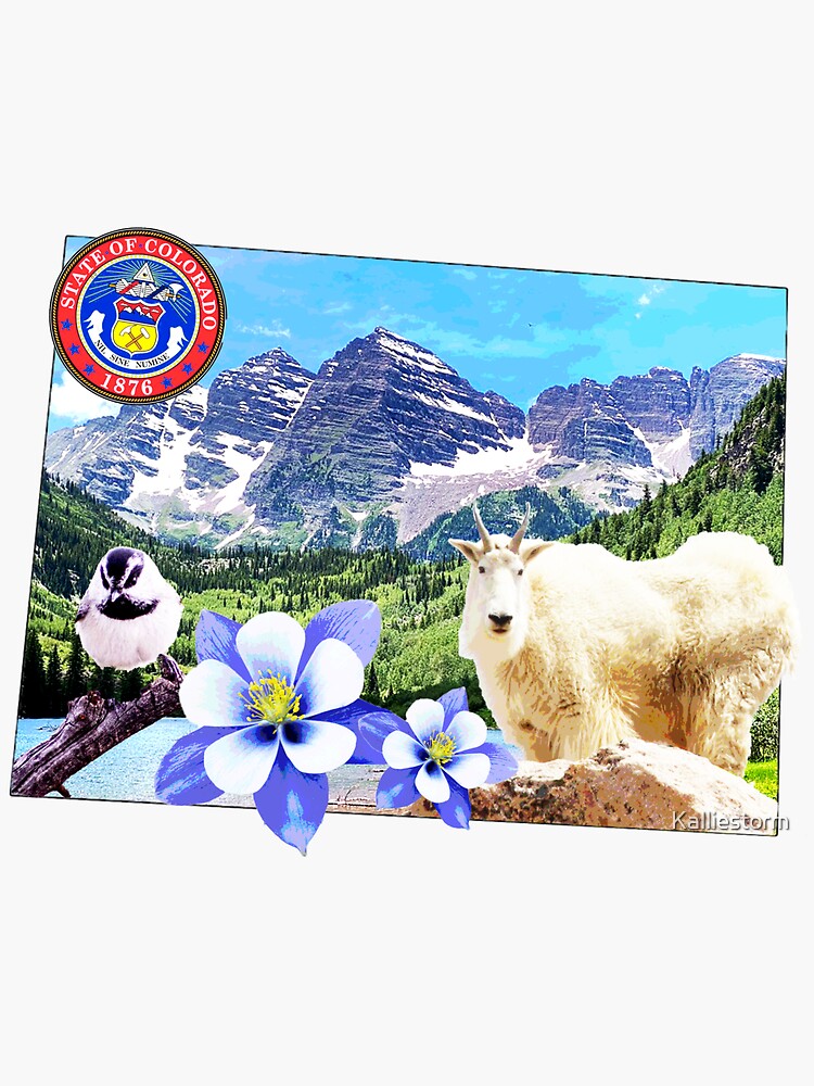 "Colorado Collage" Sticker for Sale by Kalliestorm | Redbubble