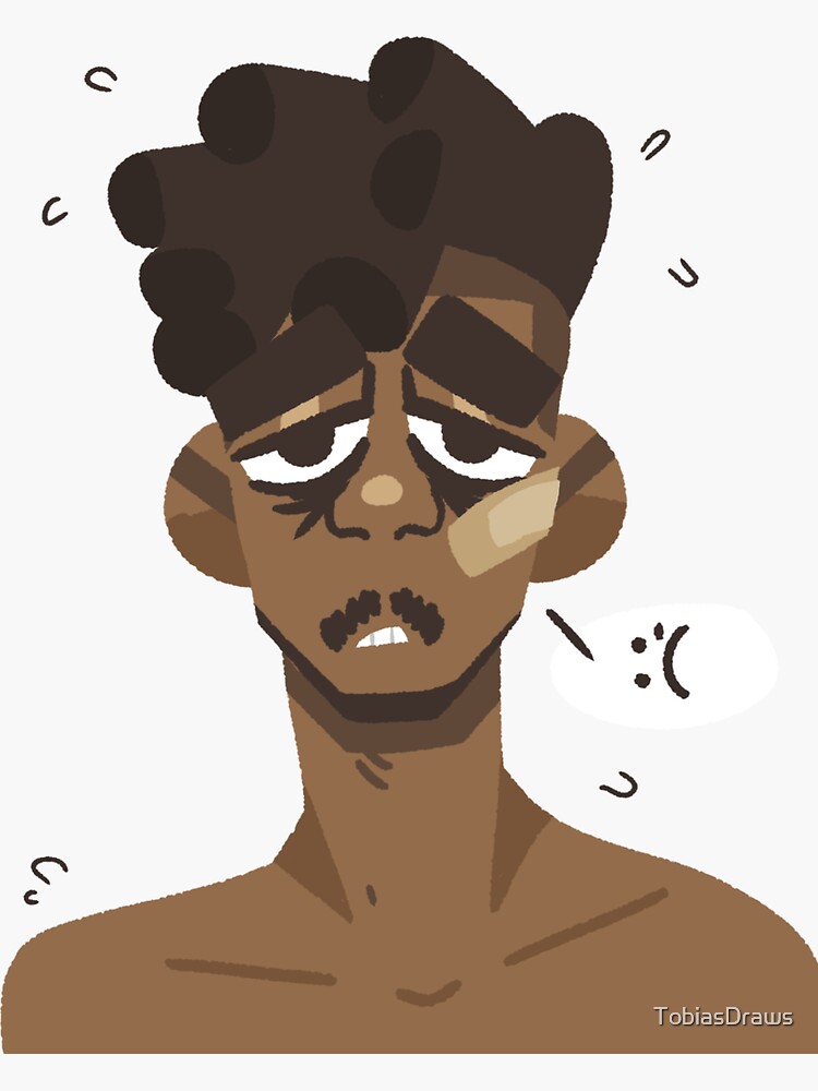 "SadBoi" Sticker for Sale by TobiasDraws | Redbubble