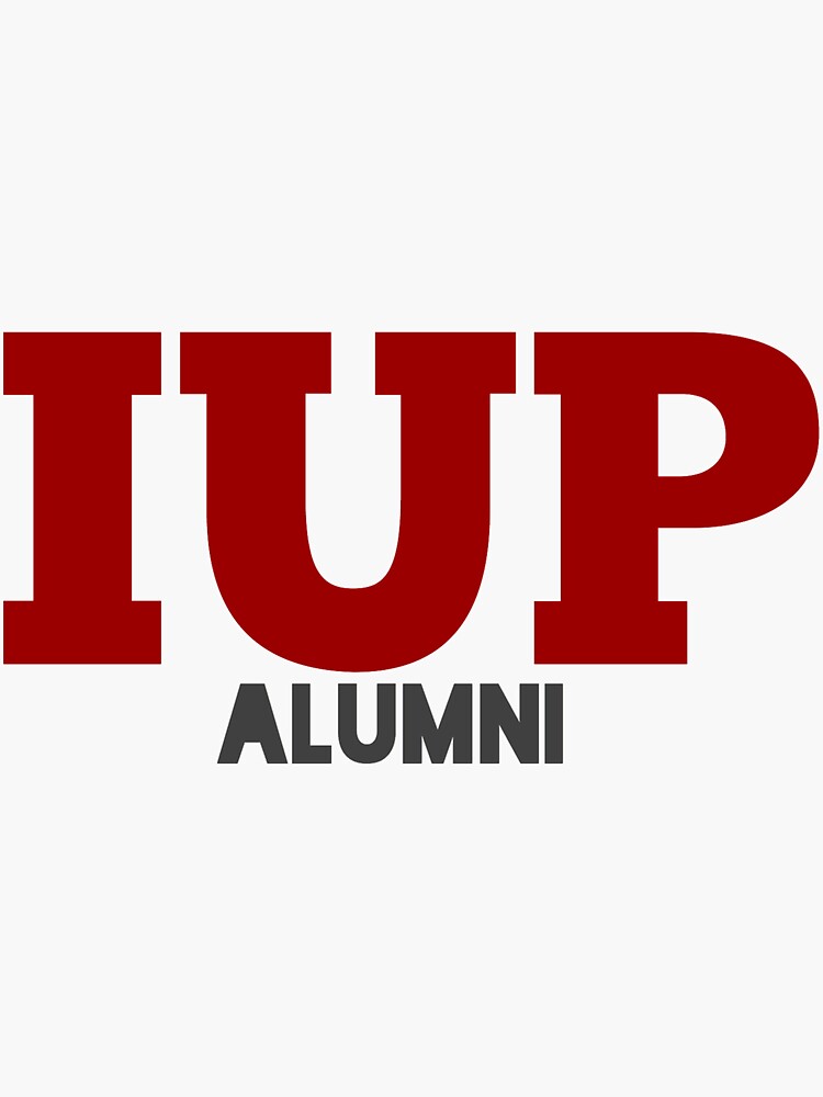 "iup alumni" Sticker for Sale by graciethomasx | Redbubble