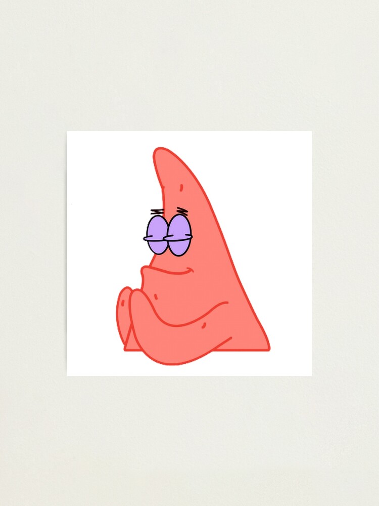 "Patrick Star Praying Meme" Photographic Print by aMemeStore | Redbubble