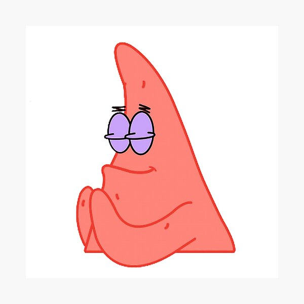 "Patrick Star Praying Meme" Photographic Print by aMemeStore | Redbubble