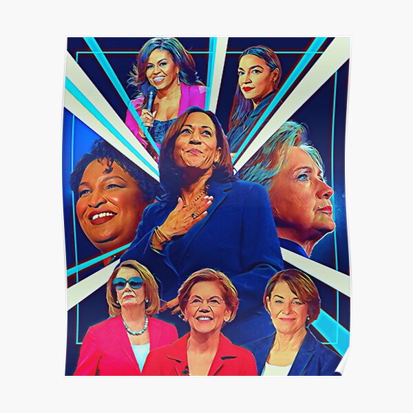 "The Wonderful Women of the Democratic Party" Poster for Sale by ...
