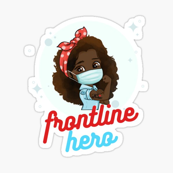 "Frontline Hero V.5" Sticker for Sale by WholeMood | Redbubble