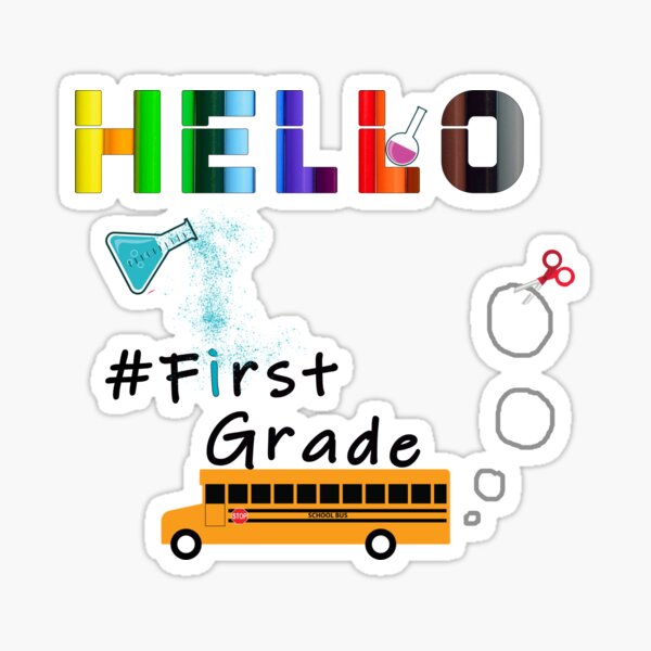 "First grade" Sticker for Sale by Jasyofficial | Redbubble