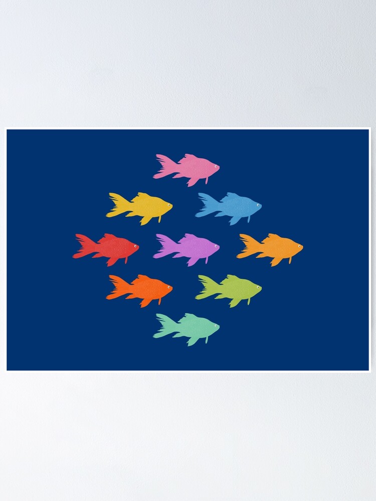 "Rainbow fish" Poster by stu-dio-art | Redbubble