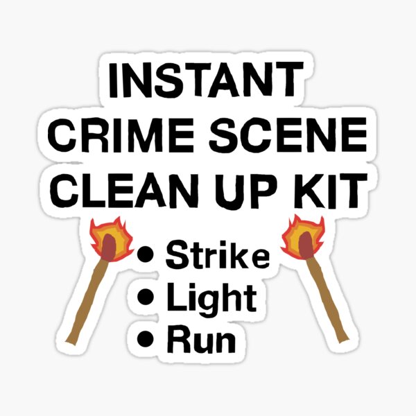 "Instant Clean Up" Sticker for Sale by Wormunism | Redbubble