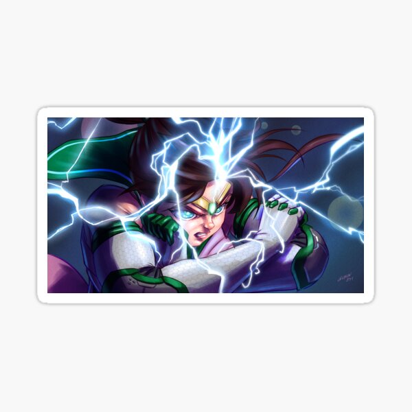 "Lightning attack " Sticker for Sale by Gryphon509 | Redbubble