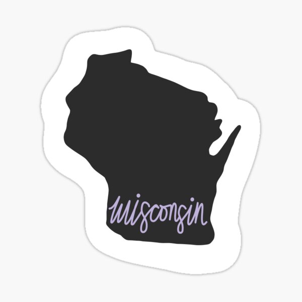 "wisconsin" Sticker by aeloj | Redbubble
