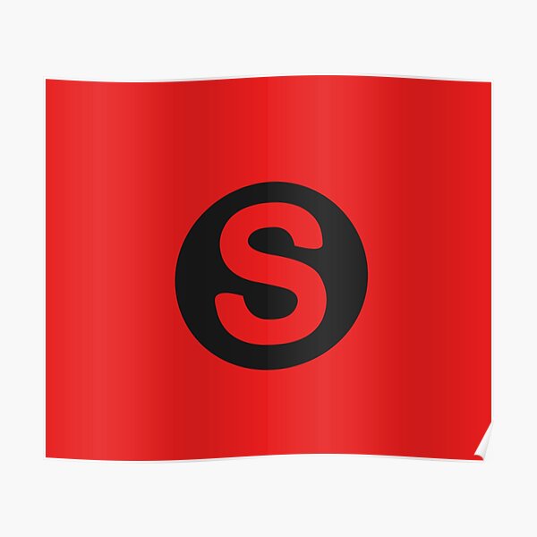Póster «letra s roja» de ZiphGames | Redbubble
