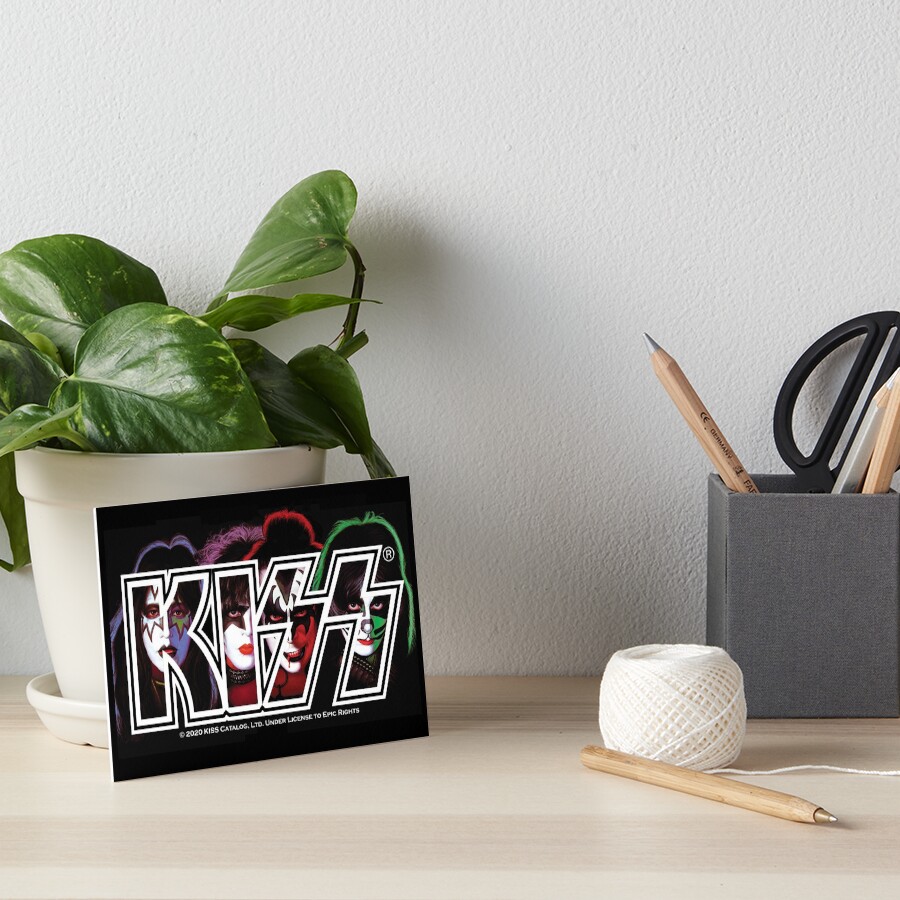 "4 Faces KISS Logo #2" Art Board Print by ToddKlingler | Redbubble