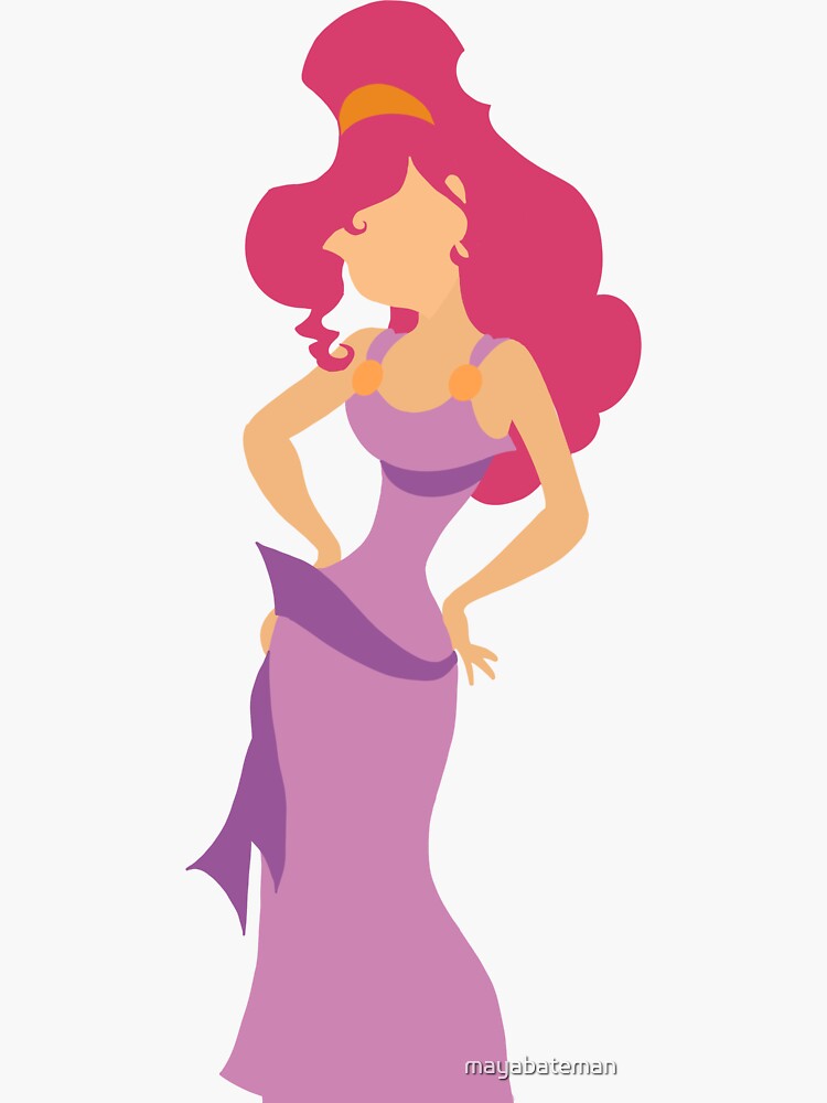 "Megara - Hercules" Sticker for Sale by mayabateman | Redbubble
