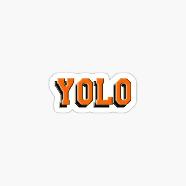 "yolo sticker" Sticker by Jessicacooling1 | Redbubble