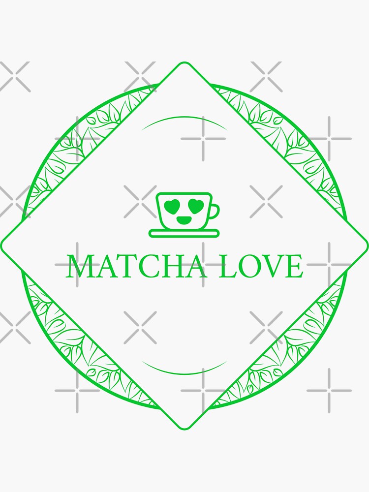 "Matcha Love" Sticker for Sale by CuisineContext | Redbubble