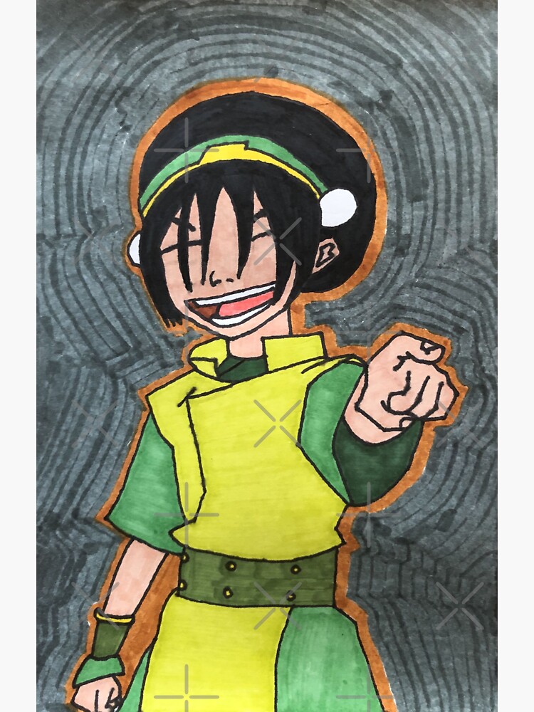 "Toph finger point" Sticker for Sale by amfabricante | Redbubble