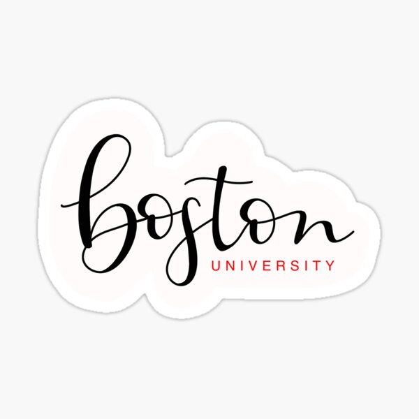 "Boston University" Sticker by ivywivy | Redbubble