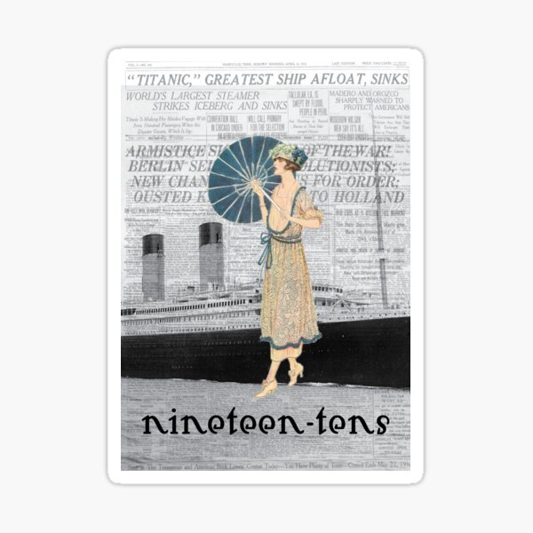 "Nineteen-Tens " Sticker by TomasBatalla | Redbubble