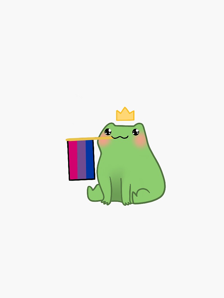 "Bisexual Frog" Sticker for Sale by SkkyxArts7 | Redbubble