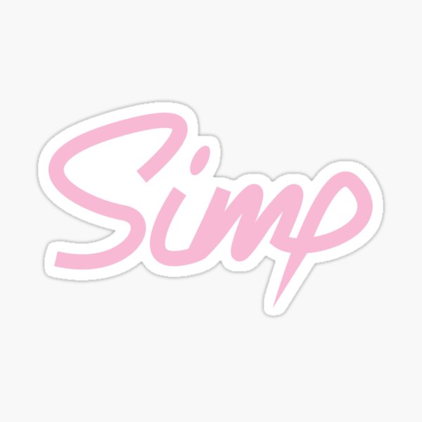 "Simp" Sticker by DustinMT | Redbubble