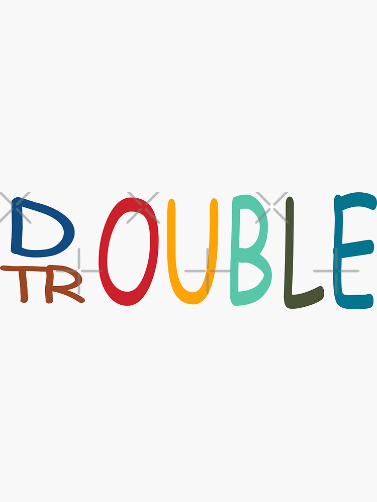 "Double trouble | 2022" Sticker for Sale by aloresarts | Redbubble