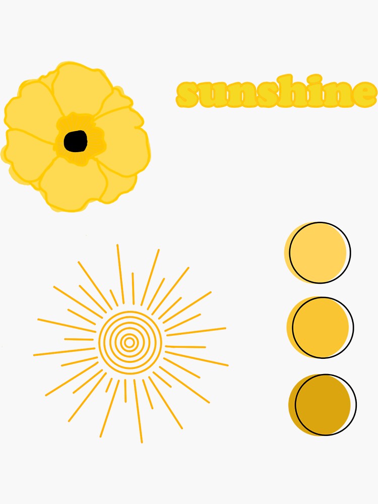 "yellow sticker pack" Sticker by abby735 | Redbubble