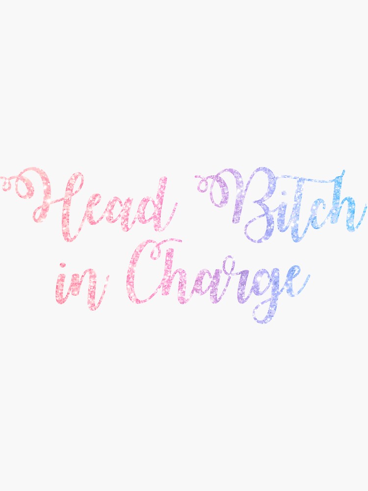 "HBIC" Sticker for Sale by shereenamber | Redbubble