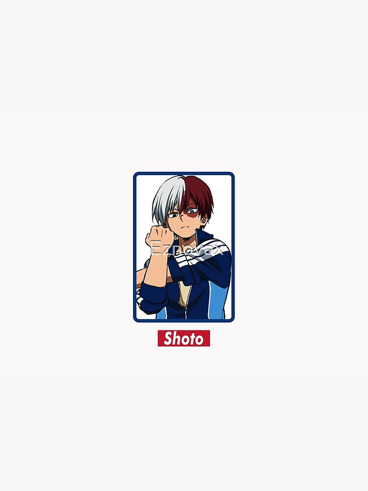 "Shoto Todoroki HYPE" Mask by Eznovax | Redbubble