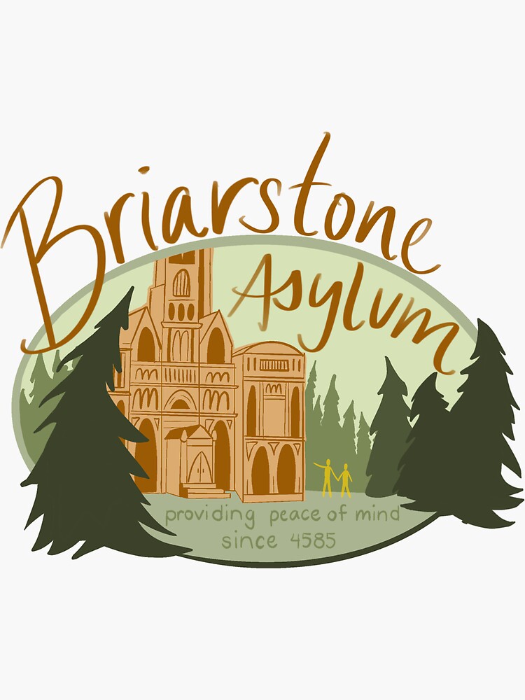"Briarstone Asylum" Sticker by casieropski | Redbubble