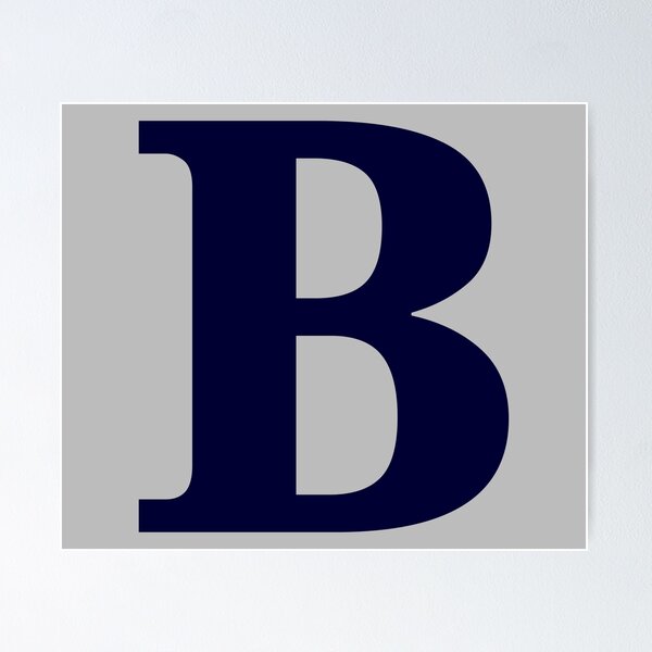 "Navy Blue Color Letter B" Poster for Sale by DevineDesignz | Redbubble