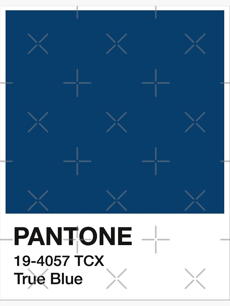 "Pantone True Blue" Poster for Sale by piastrelli | Redbubble