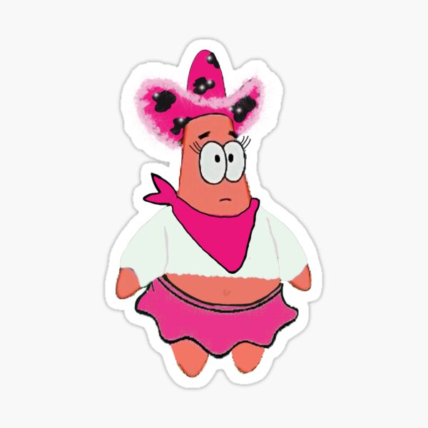 "Sorority girl Patrick Star" Sticker for Sale by mmaleonskie | Redbubble