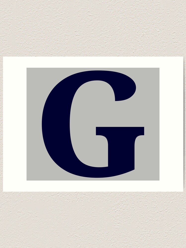 "Navy Blue Color Letter G" Art Print for Sale by DevineDesignz | Redbubble