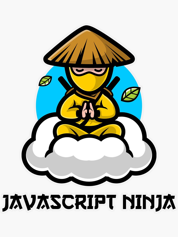 "Javascript Ninja" Sticker for Sale by DevSanctum | Redbubble