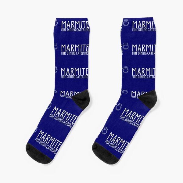 "commission for marmite fine dining catering merchandise " Socks for ...