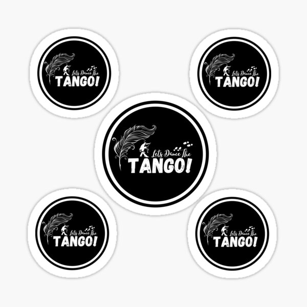 " Let's Dance the Tango" Sticker for Sale by latindanceworld | Redbubble