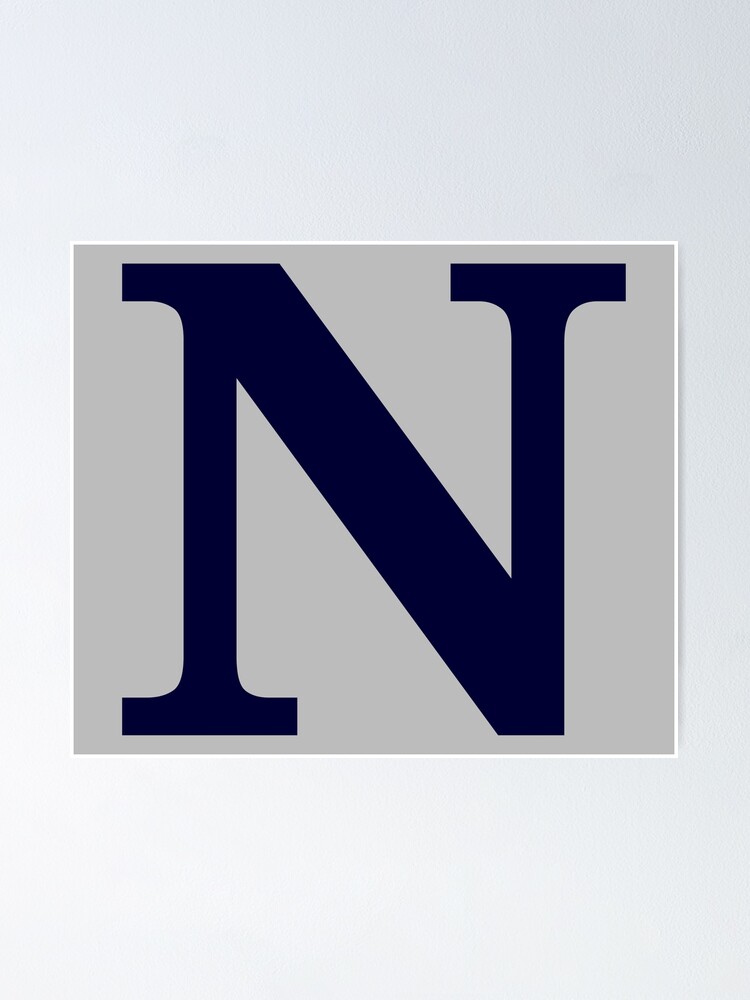 "Navy Blue Color Letter N" Poster for Sale by DevineDesignz | Redbubble