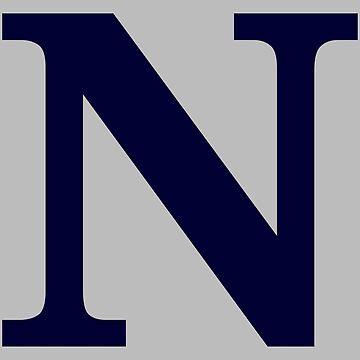 "Navy Blue Color Letter N" Poster for Sale by DevineDesignz | Redbubble