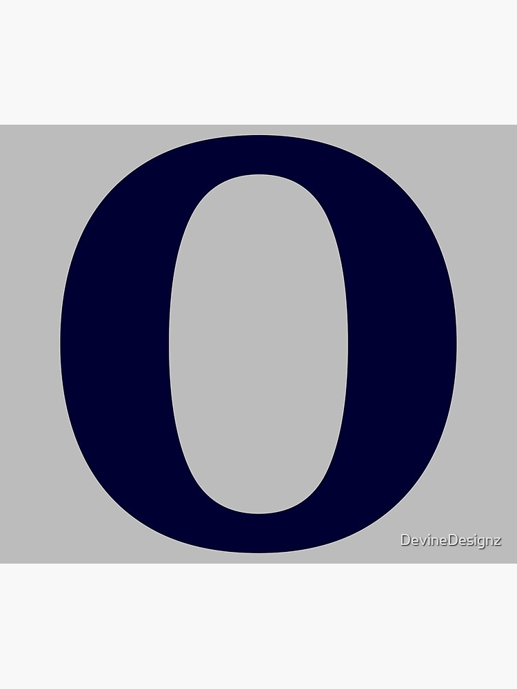 Póster «Letra de color azul marino O» de DevineDesignz | Redbubble