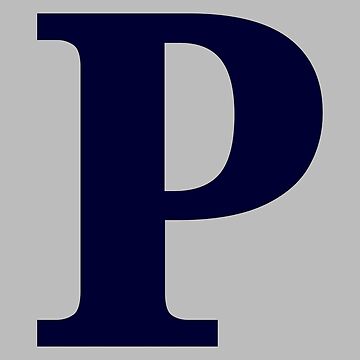 "Navy Blue Color Letter P" Poster for Sale by DevineDesignz | Redbubble