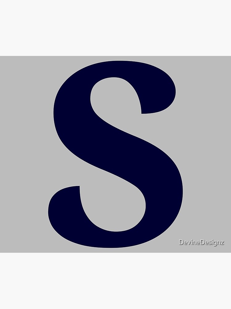 Póster «Letra de color azul marino S» de DevineDesignz | Redbubble