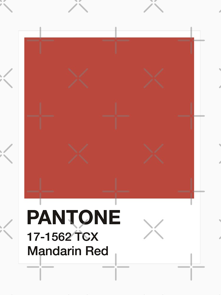 "Pantone Mandarin Red" T-shirt by piastrelli | Redbubble