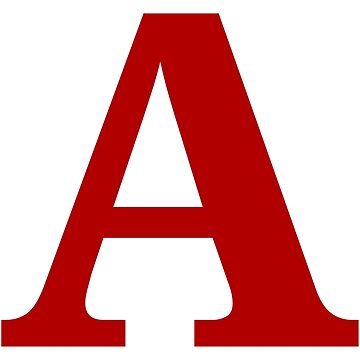 "Red Color Letter A" Art Board Print for Sale by DevineDesignz | Redbubble