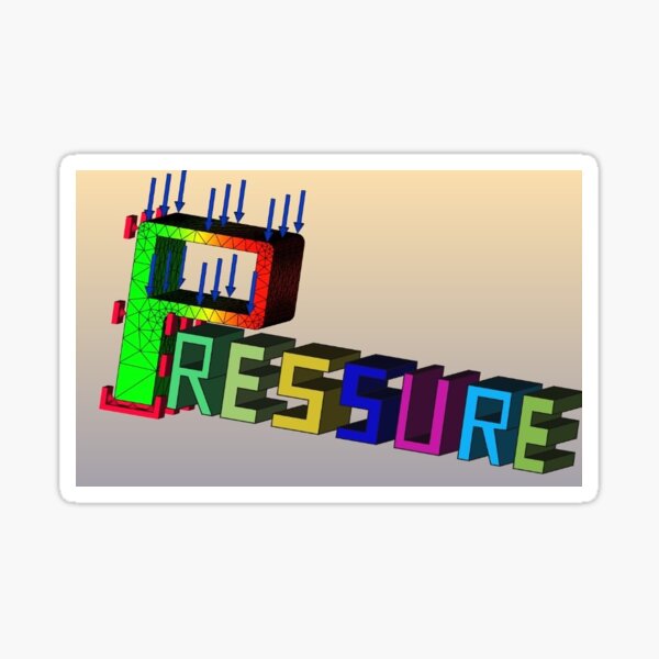 "Under Pressure" Sticker for Sale by MEBELL89 | Redbubble