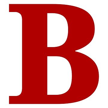 "Red Color Letter B" Photographic Print for Sale by DevineDesignz ...