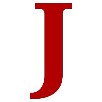 "Red Color Letter J" Sticker for Sale by DevineDesignz | Redbubble